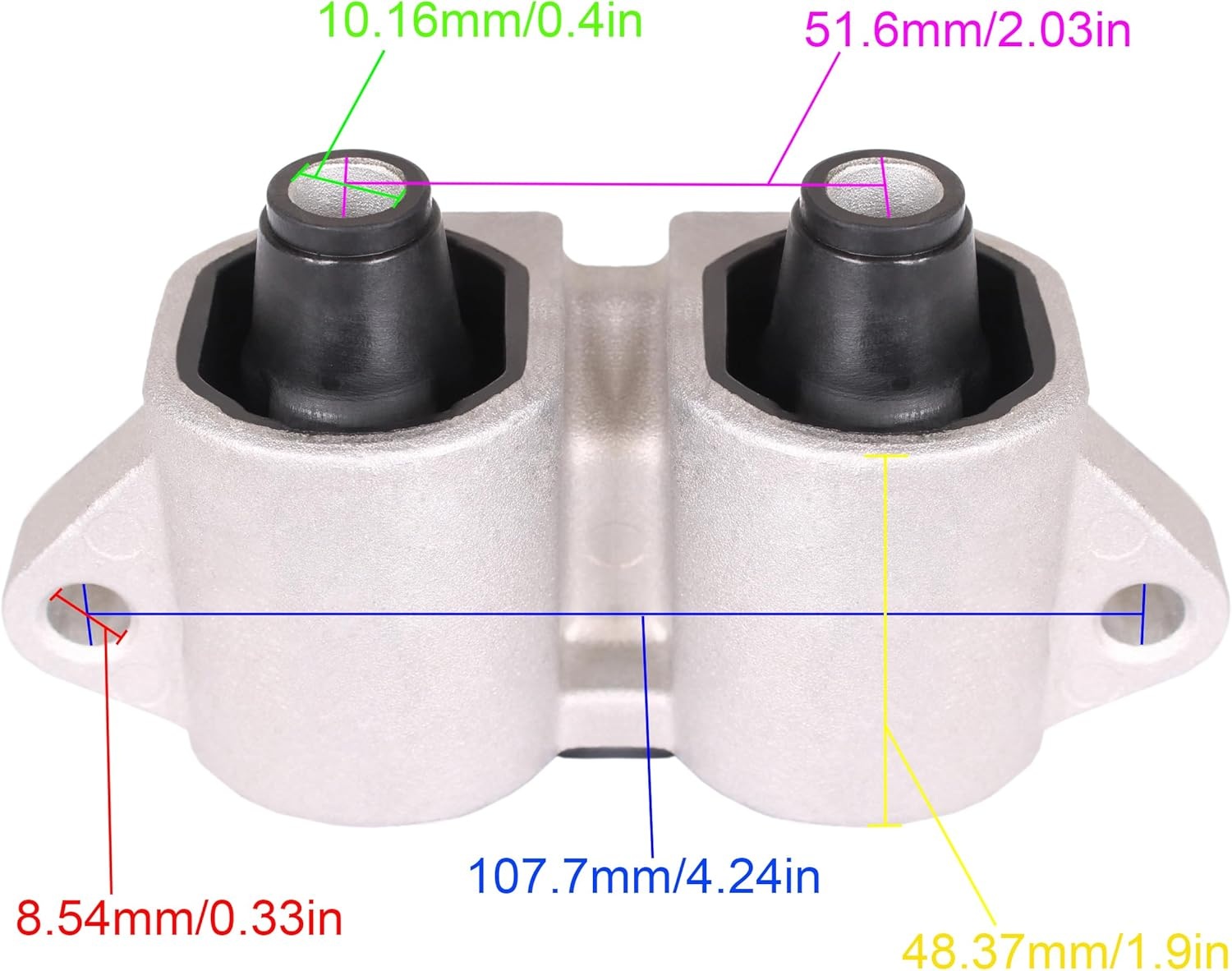 YAMAHA F9,9-F20, Mount Damper, Upper Side, Replaces: 6AH-44514-00-94 ...